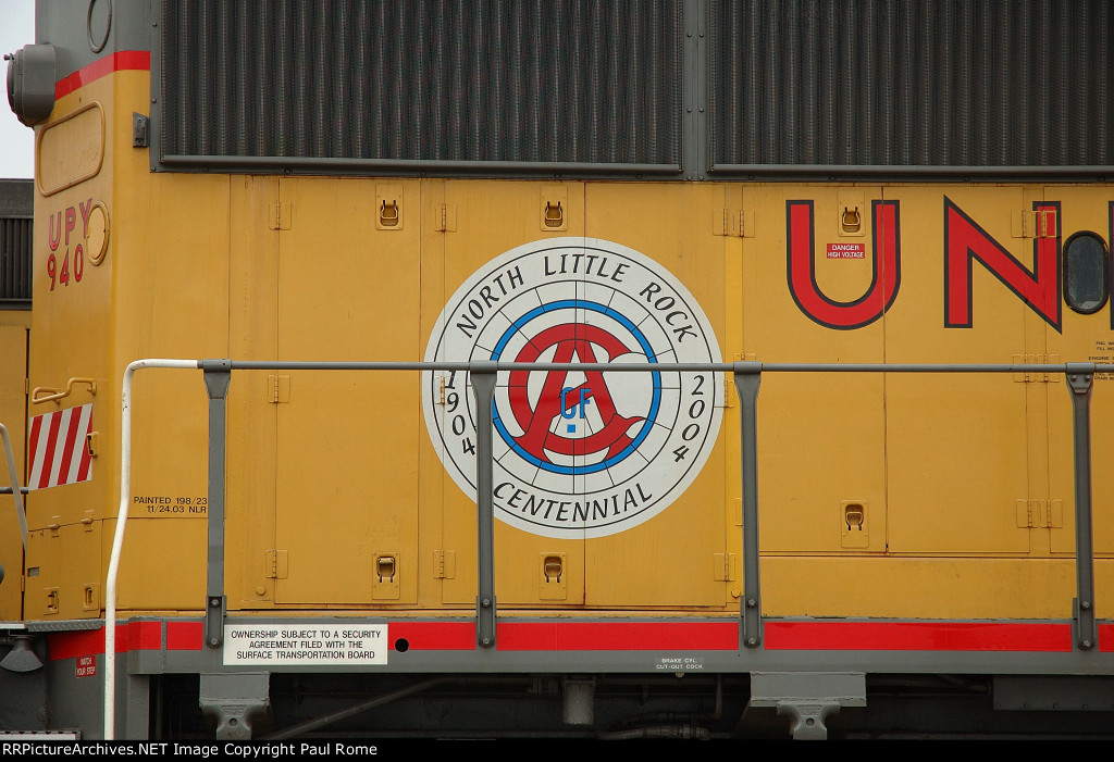 UPY 940, S6-1B slug, ex UP 963 EMD GP50,